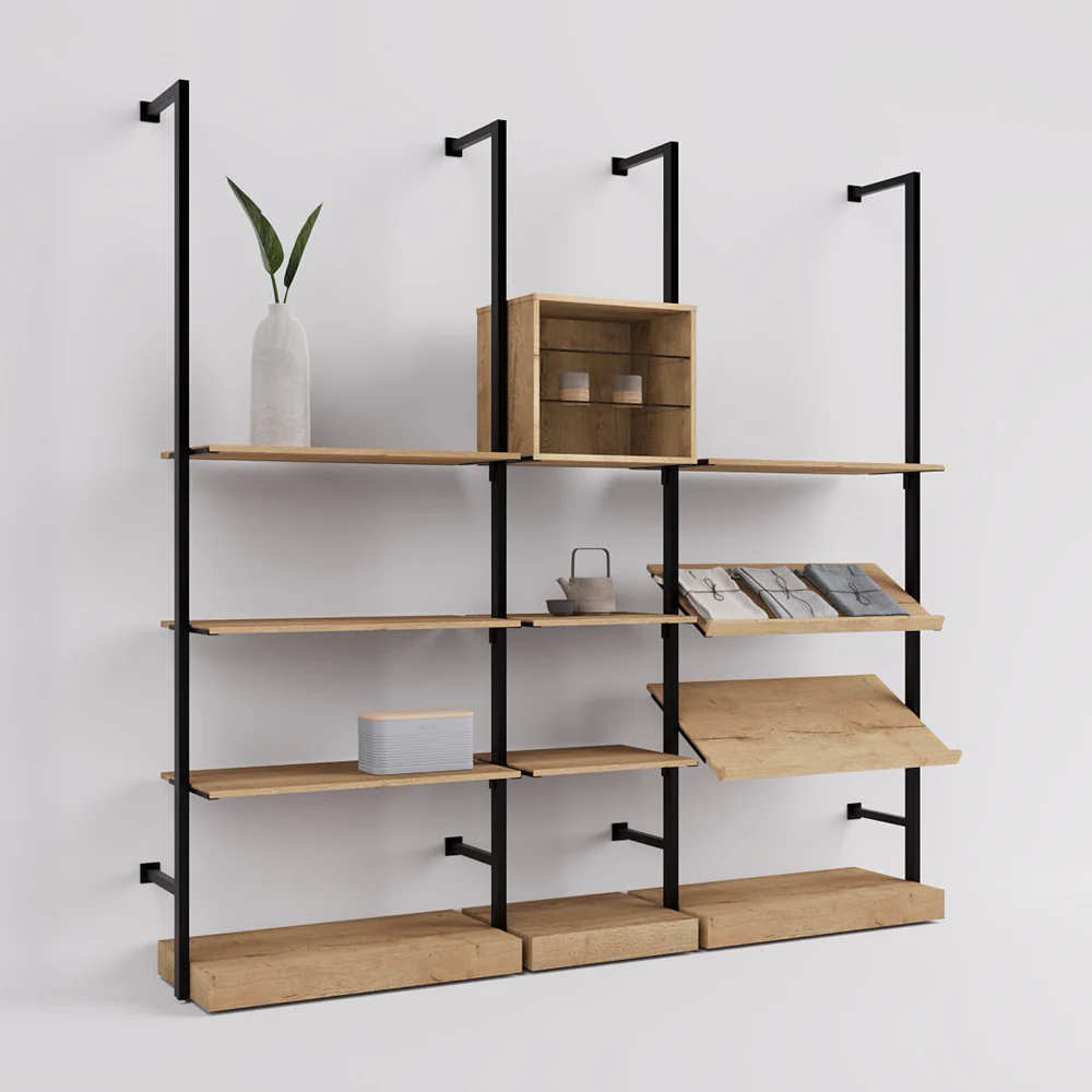Shelving System Ceres - Homeware - Style 4, black | Retail Solutions ...